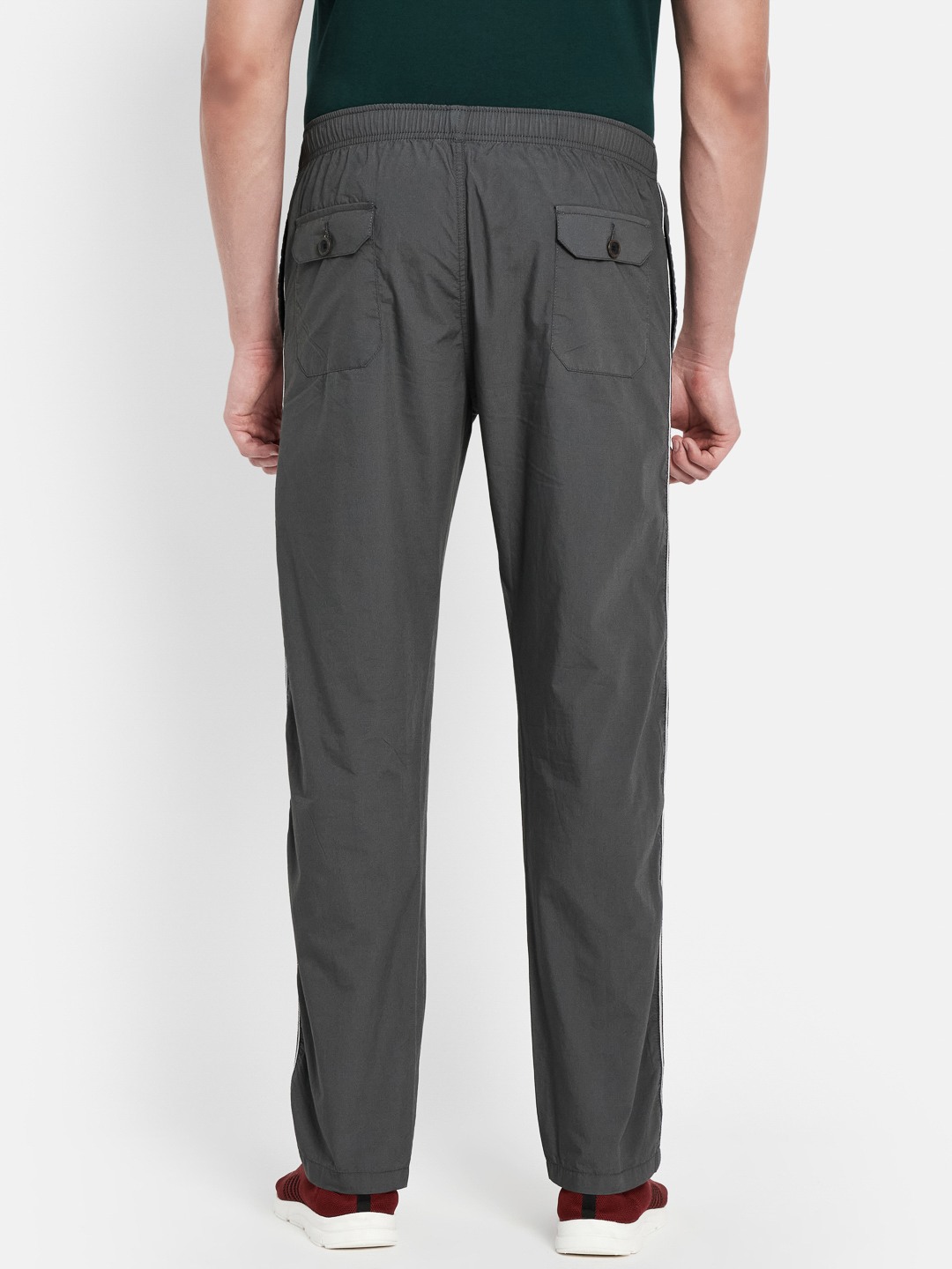 Men Octave Gun Metal Trackpants