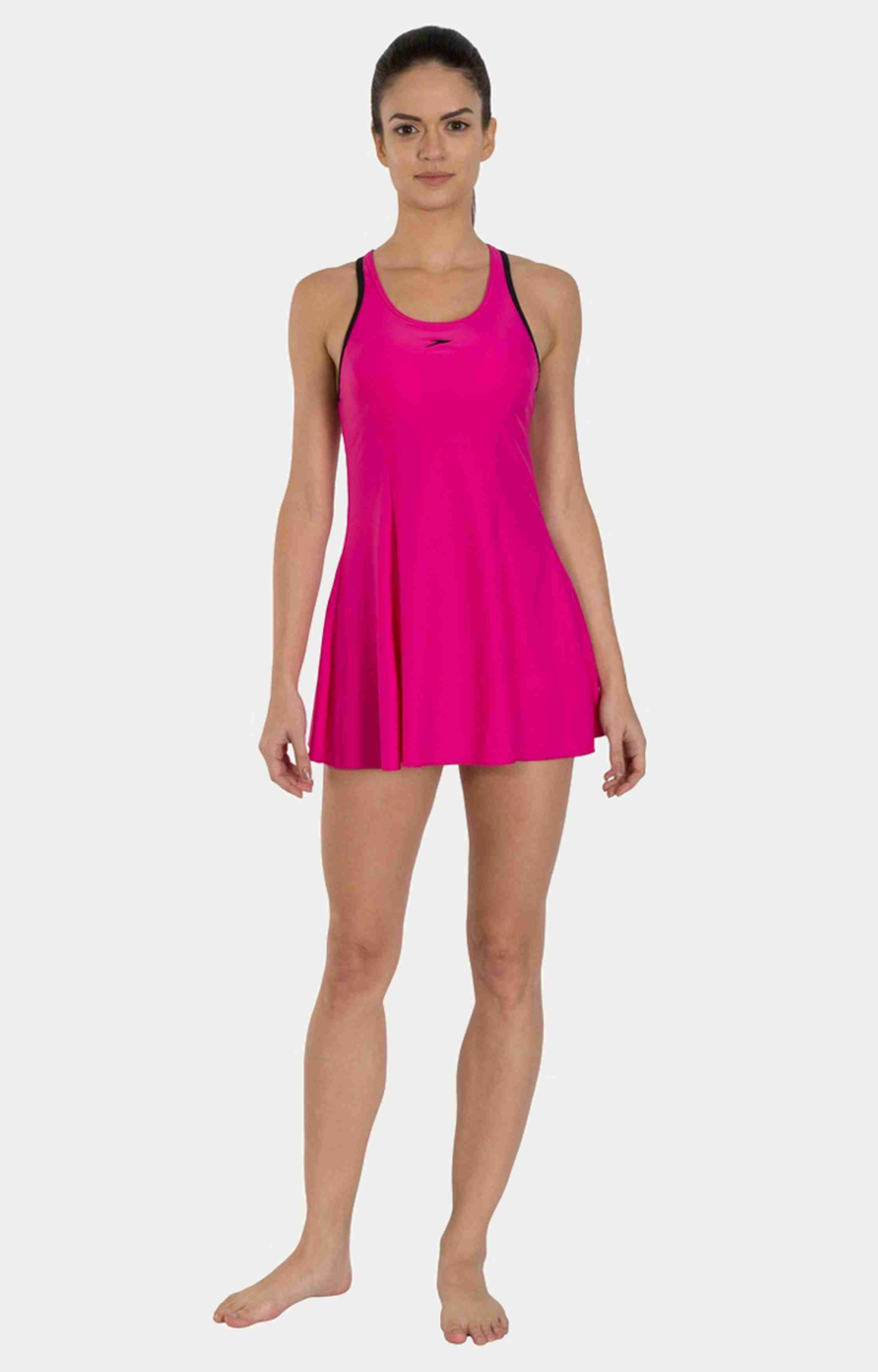 Electric Pink Solid Swimsuit