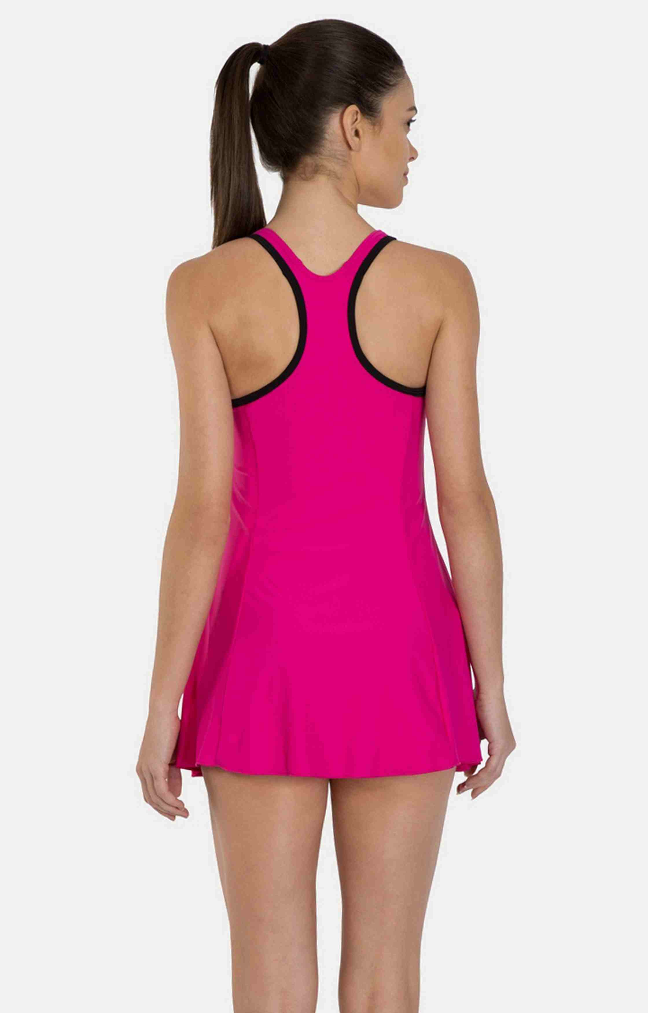 Electric Pink Solid Swimsuit