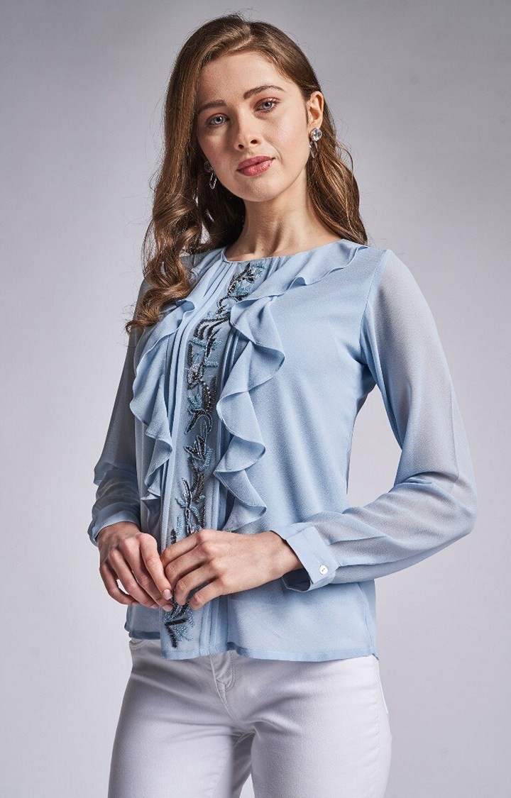 AND POWDER BLUE TOP