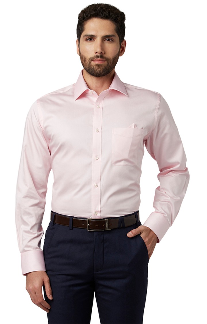 Red Solid Luxus Fit Formal Shirt