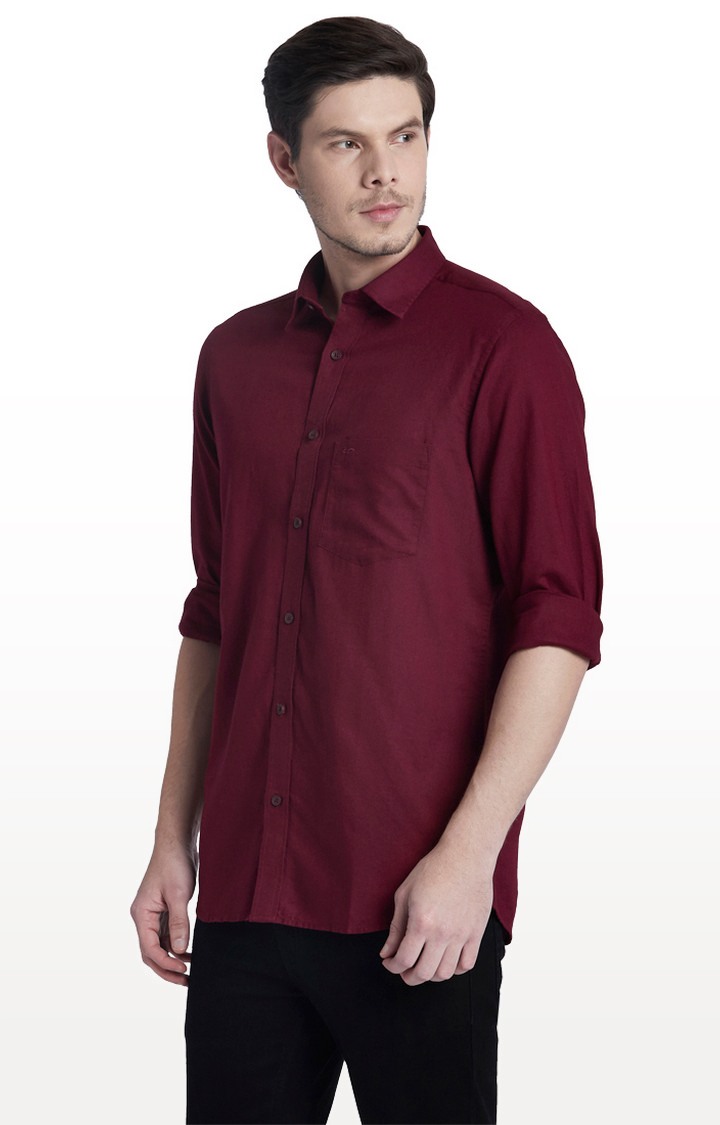 ColorPlus Red Formal Shirt For Men
