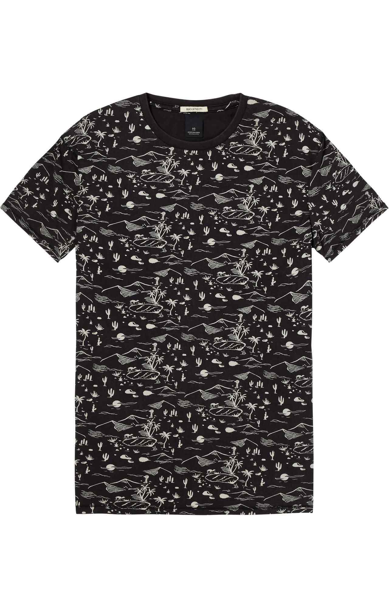 WASHED ROCKER TEE WITH CHEST AND BACK AR