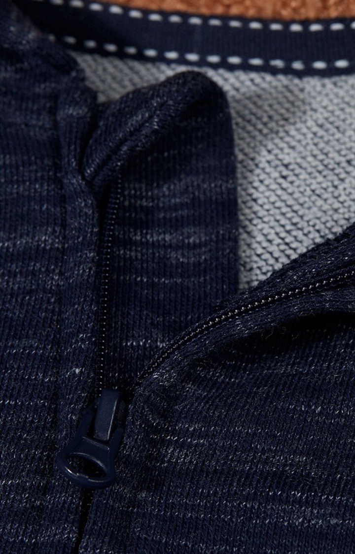Blue Teddy Bear Zip-Through Hoodie