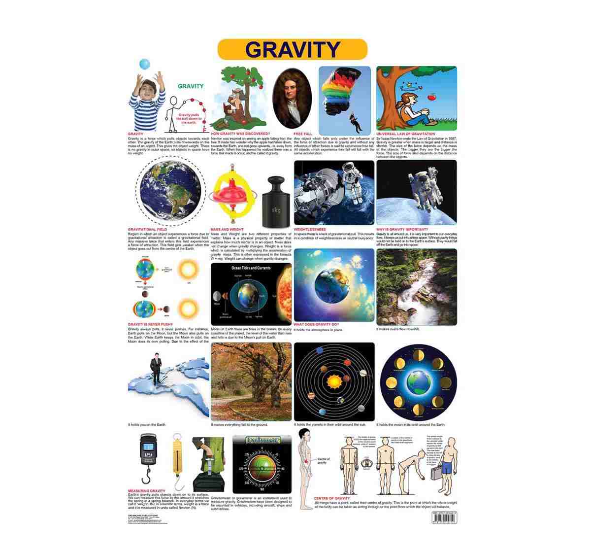 Dreamland Gravity Chart for kids 12Y+, Multicolour