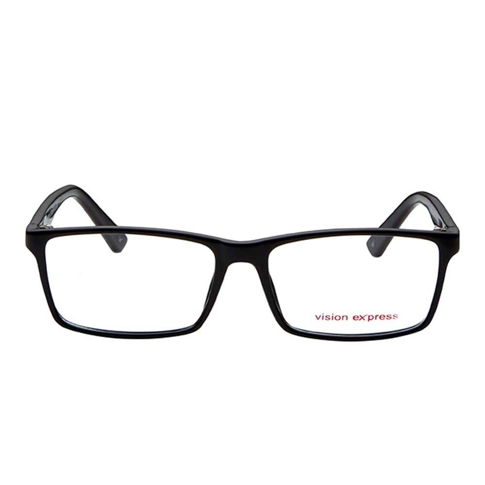 Full Rim Polycarbonate Rectangle Black Medium Vision Express 28976 ...