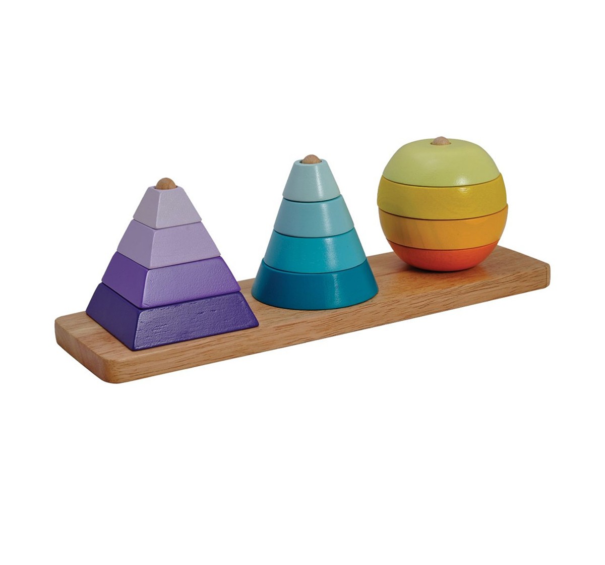 Brainsmith 3D Shape Builder Wooden Toy for Kids age 12M+