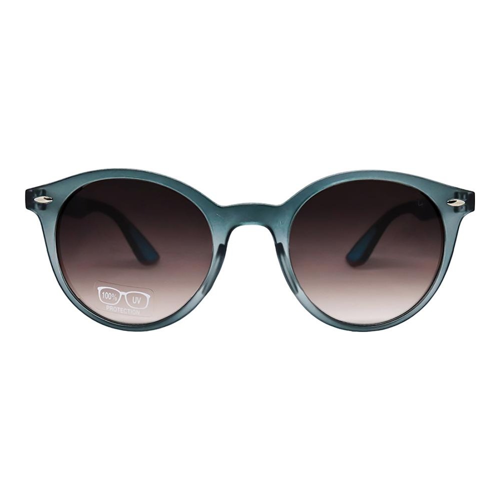 Round Grey Polycarbonate Full Rim Medium Vision Express 21791 Sunglasses