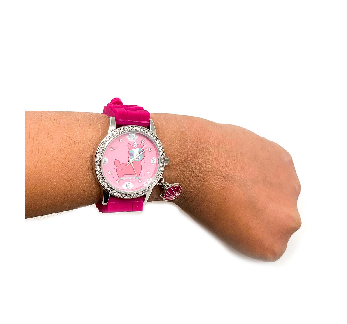 Hamster London Diamond Studded Llama Watch for Kids age 3Y+ (Pink)