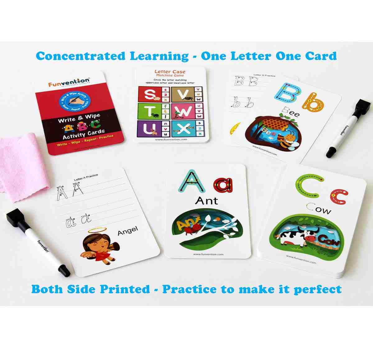 Funvention Write & Wipe Activity - Abc Alphabets Science Kits for Kids ...