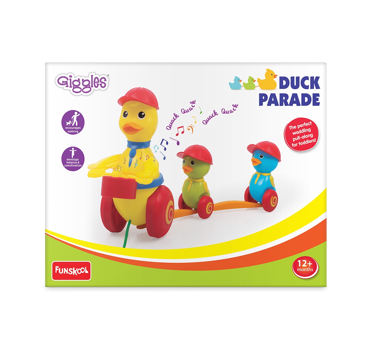 Giggles Duck Parade Early Learner Toys for Kids Age 12M+