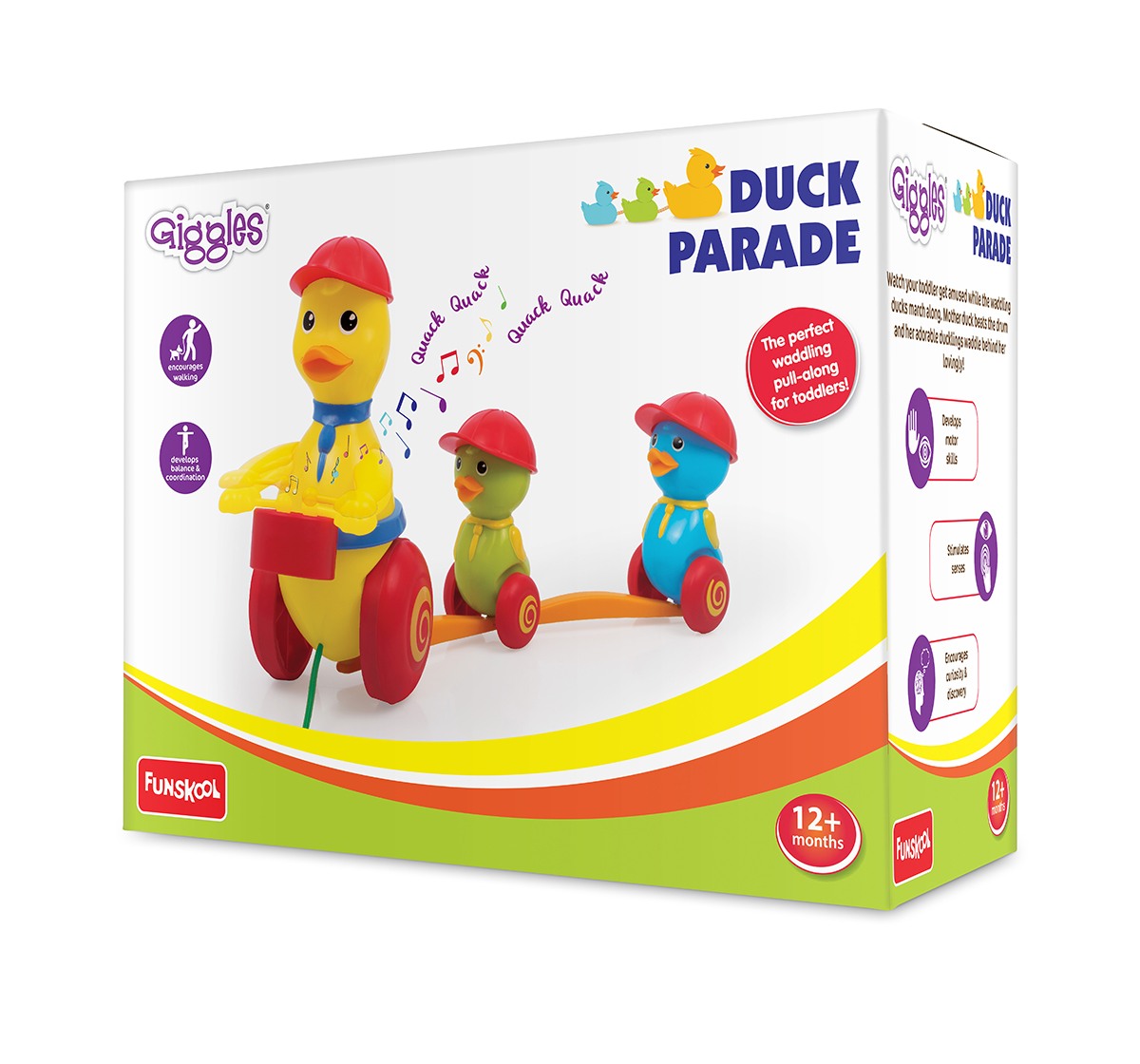 Giggles Duck Parade Early Learner Toys for Kids Age 12M+