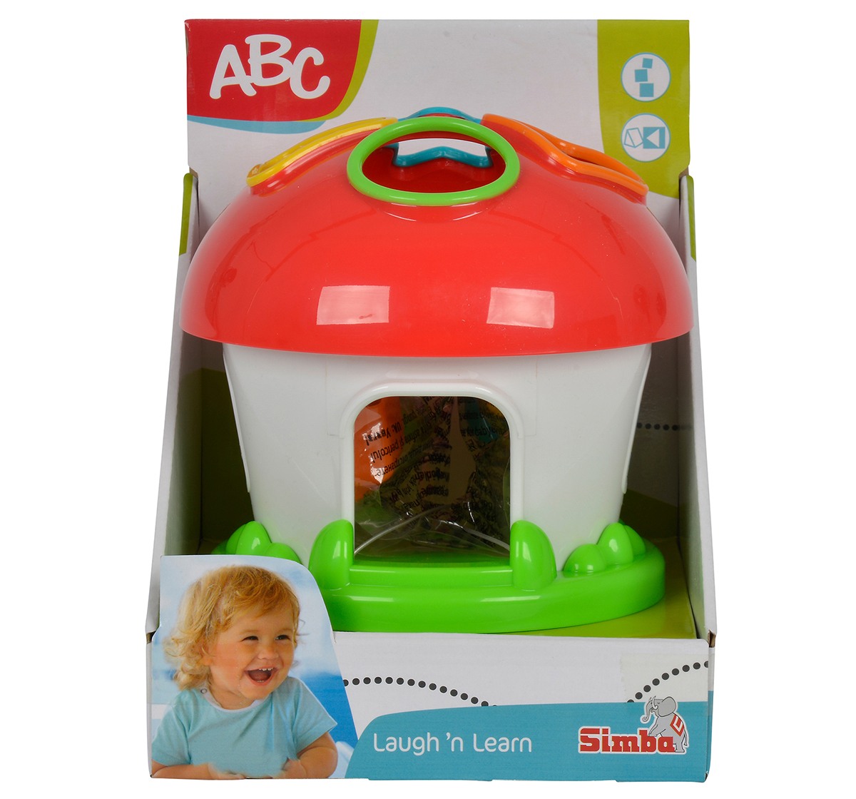 Simba Abc Shape Sorting Mushroom, Unisex, 12M+ (Multicolor)