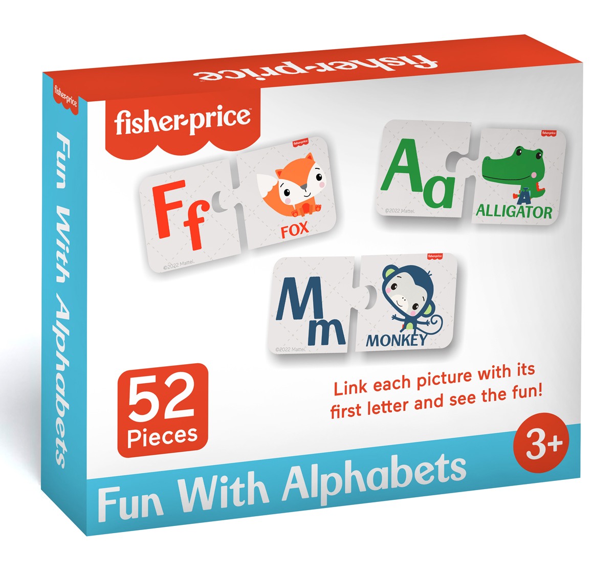 Fun with Alphabets Educational Puzzle by Fisher Price for Kids Age 3 ...