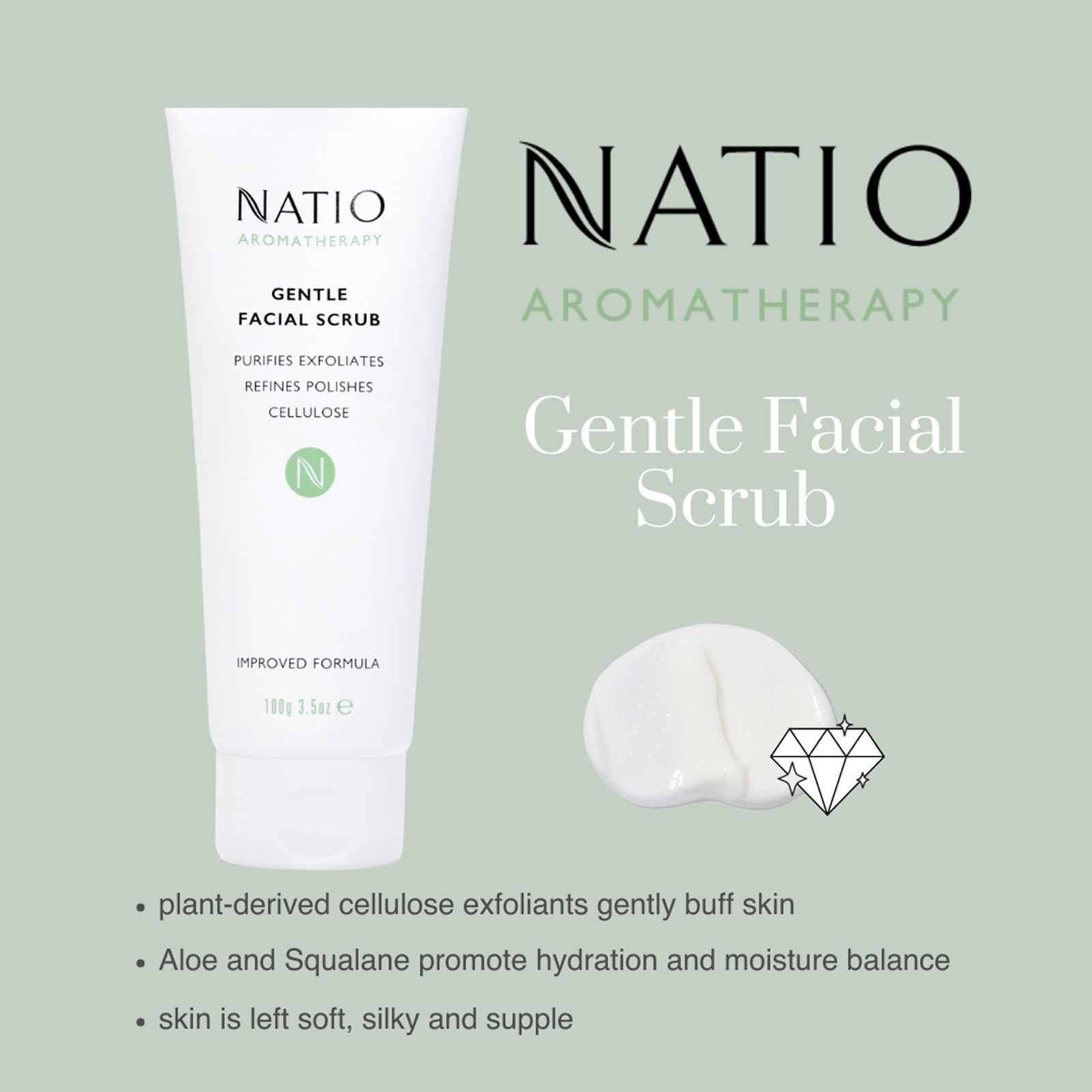 Gentle Facial Scrub • 100gm