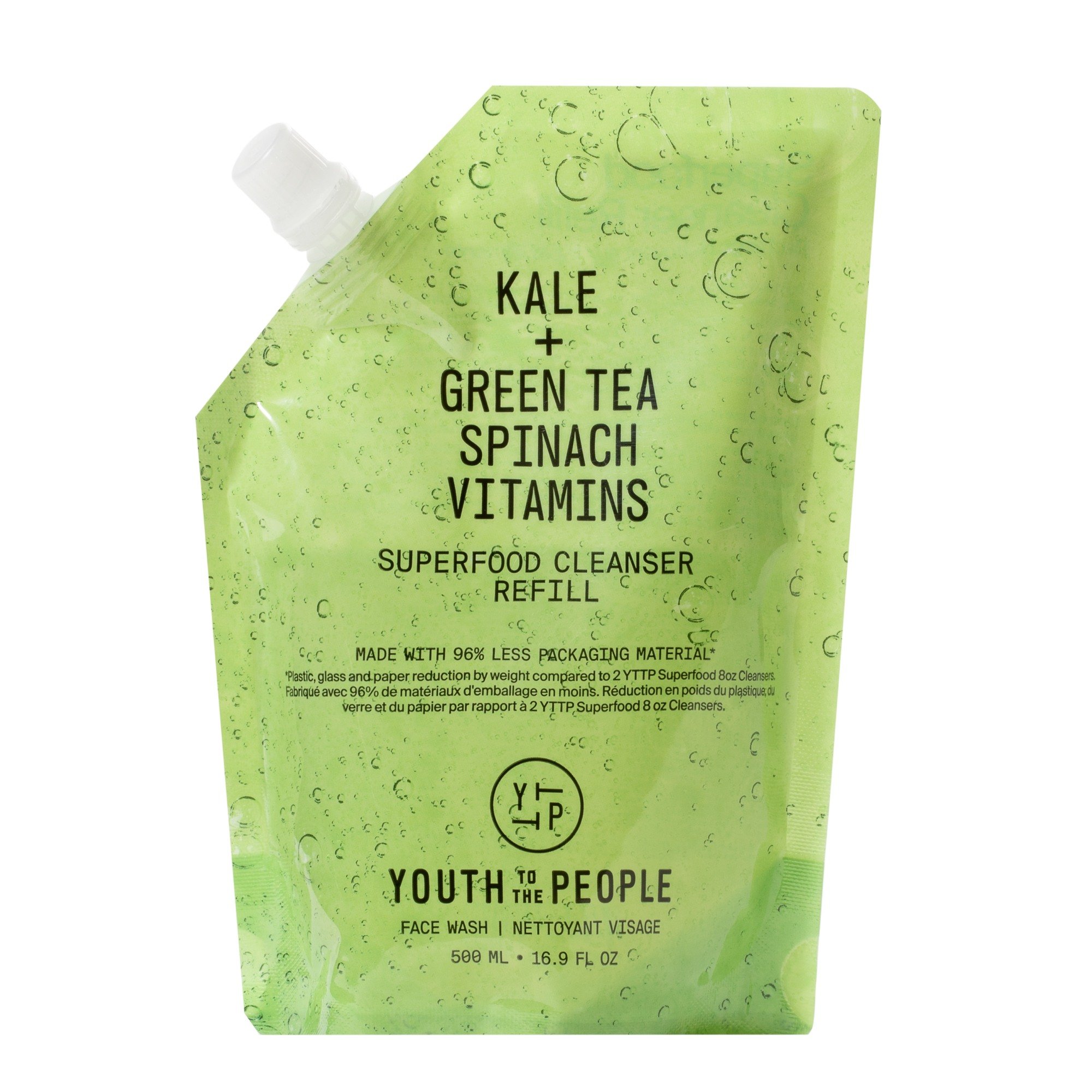 Kale + Green Tea Spinach Vitamins Superfood Cleanser Refill • 500ml