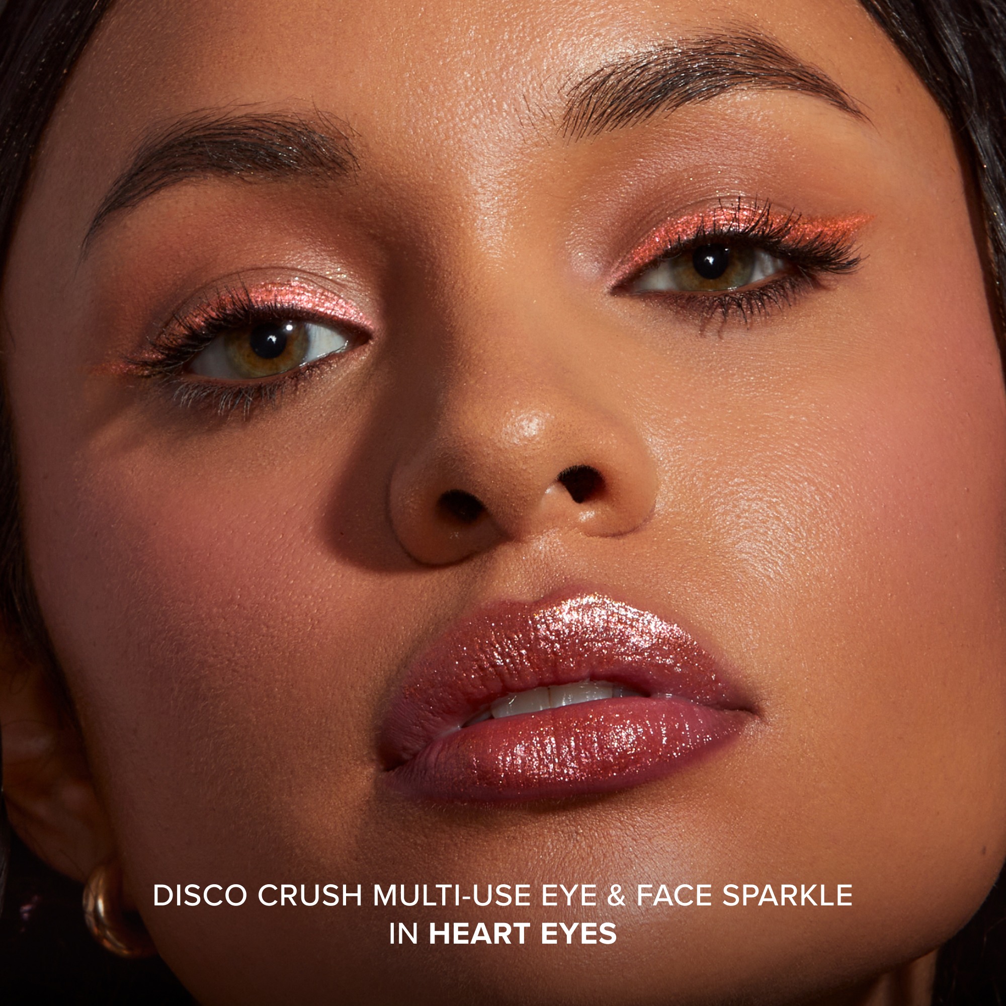 Disco Crush High Shine Multi - Use Eye Shadow & Highlighter • Heart Eyes