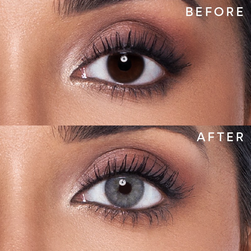 Coloured Contact Lenses Graphite - 1 Day • Power -1.00