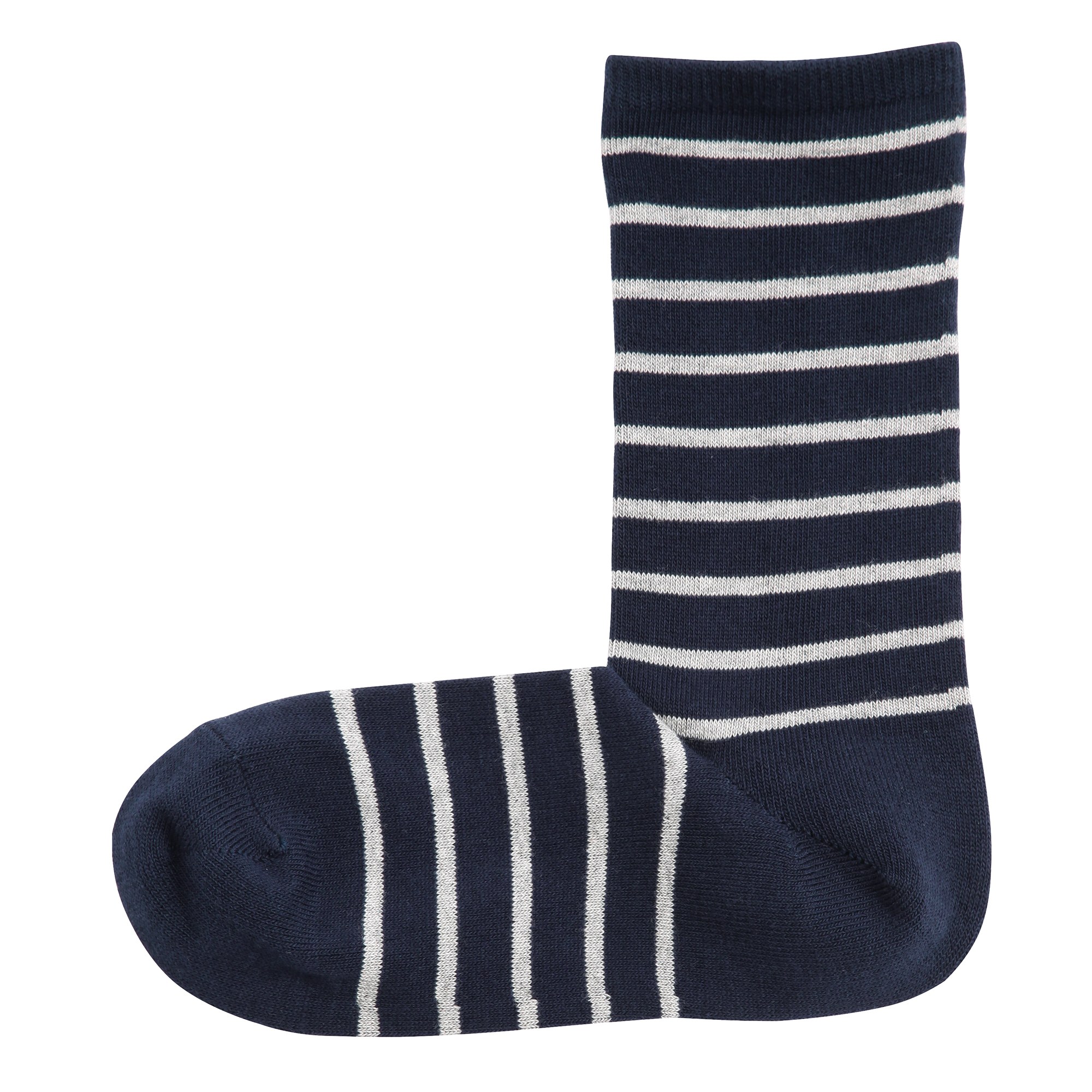 ORGANIC COTTON MIXED GOOD FIT RIGHT ANGLE BORDER SOCKS