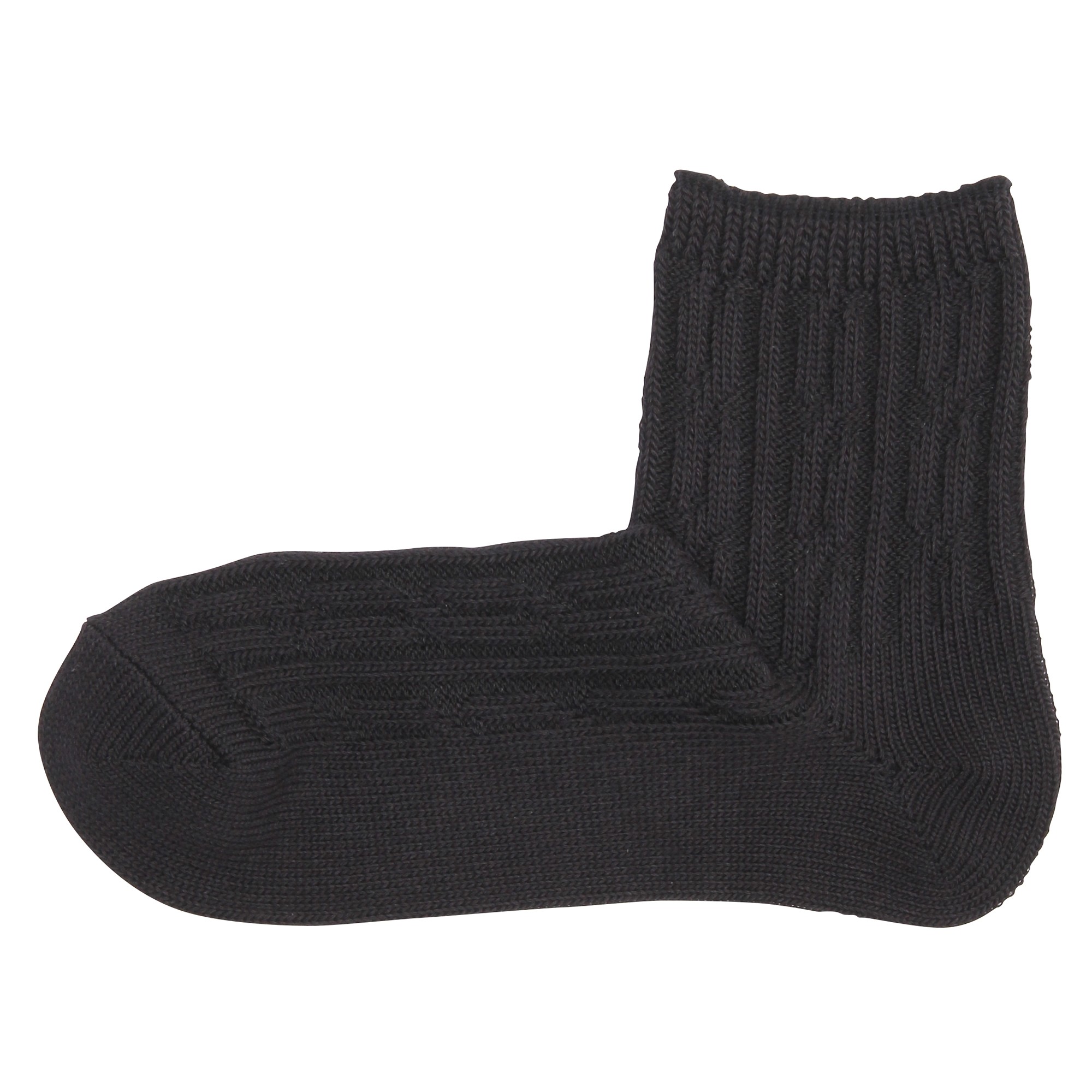 GOOD FIT RIGHT ANGLE CABLE PATTERN SHORTSOCKS