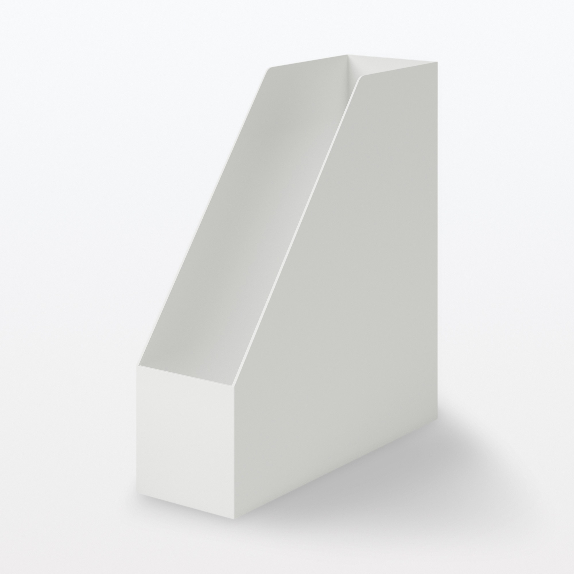 PP STAND FILE BOX / WHITE GREY