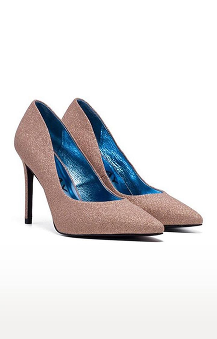 Copper Brown Heels Pumps for Women's