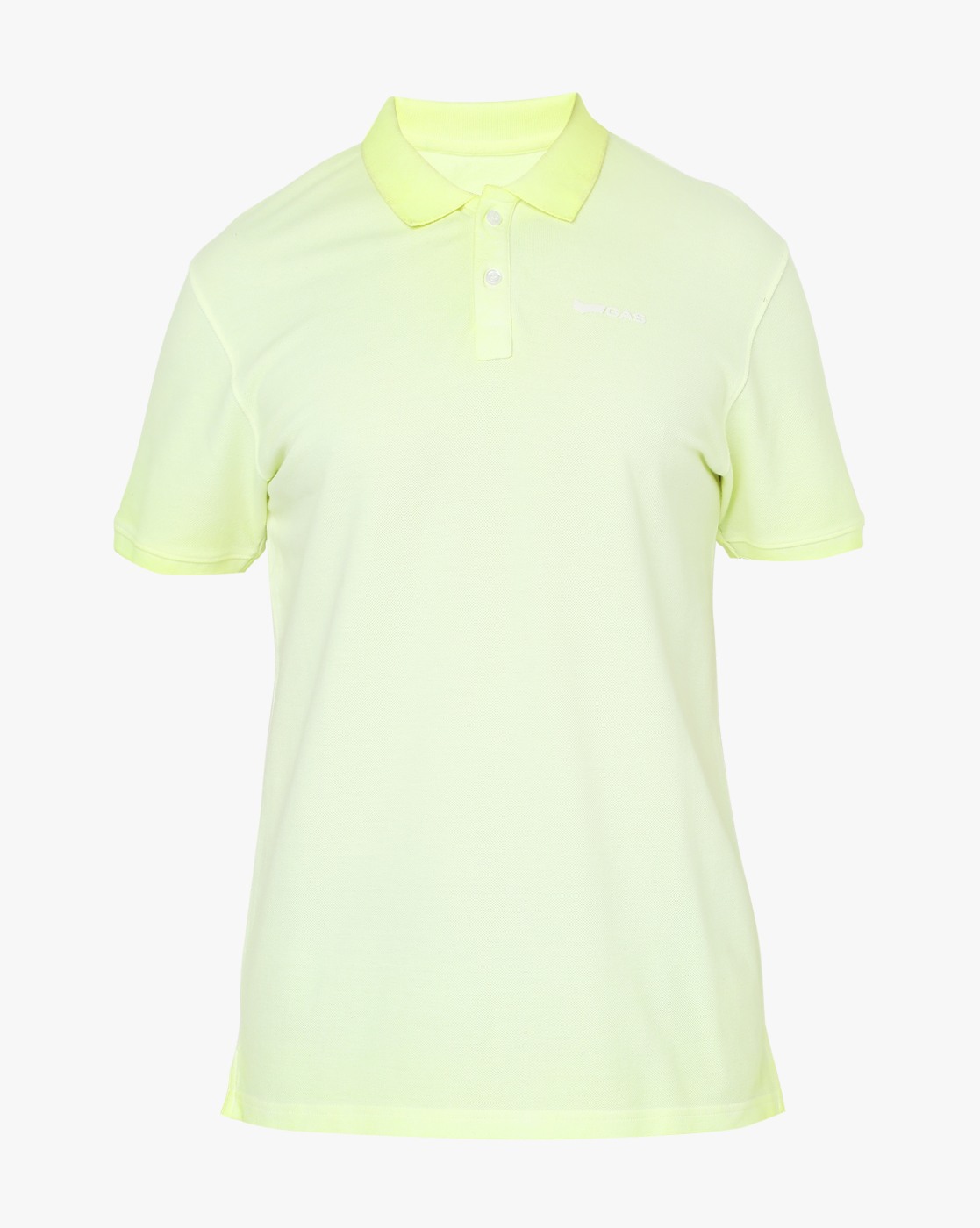 Men's Ralph Logo Neon In Fluo Lime Solid Polo