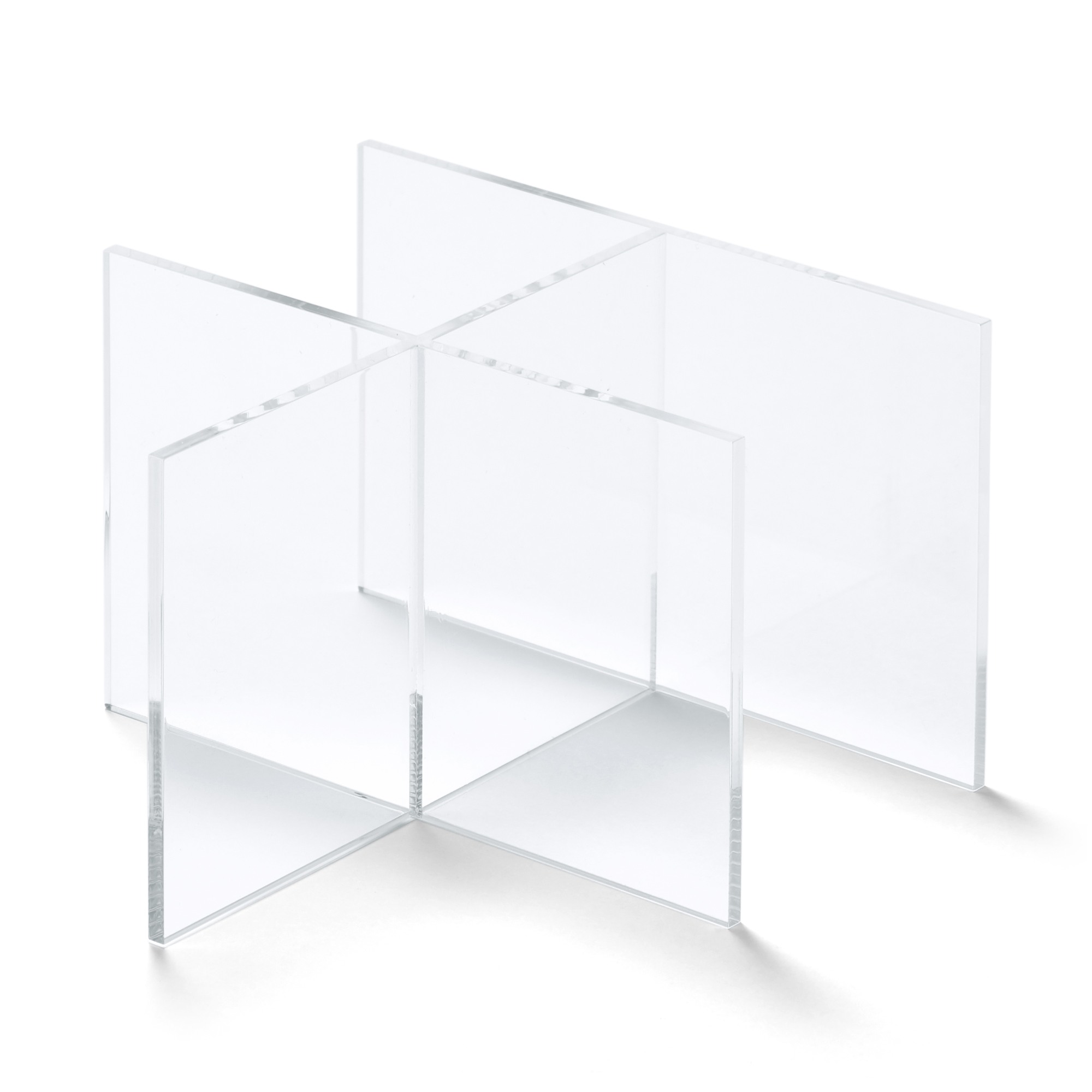 Stackable acrylic box partition 1