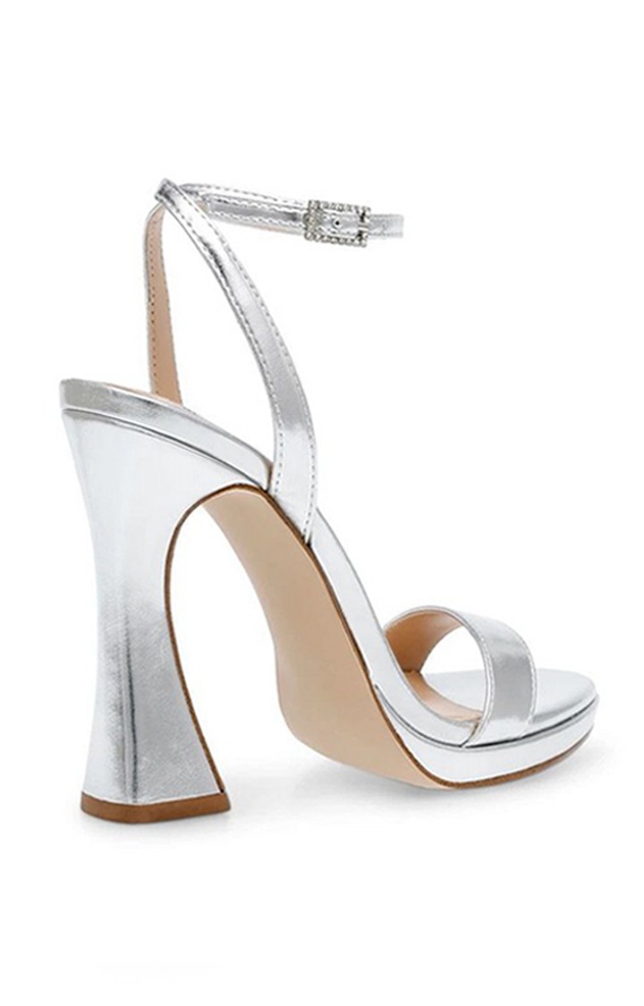 Nikita Silver Heel Sandals