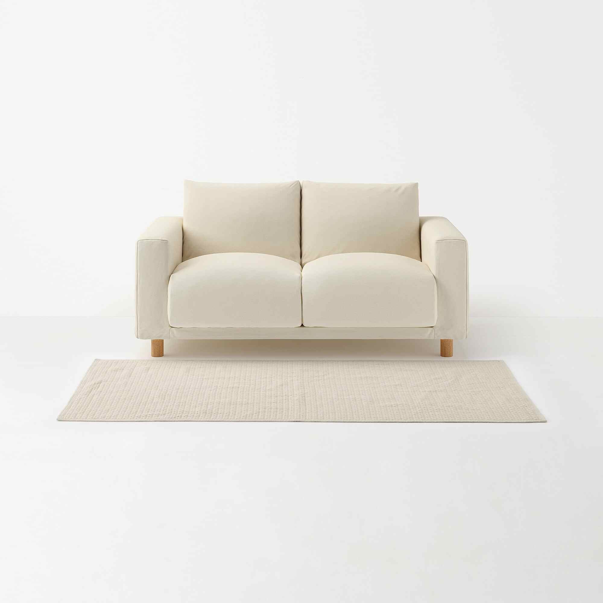 WASHED COTTON QUILTED RUG