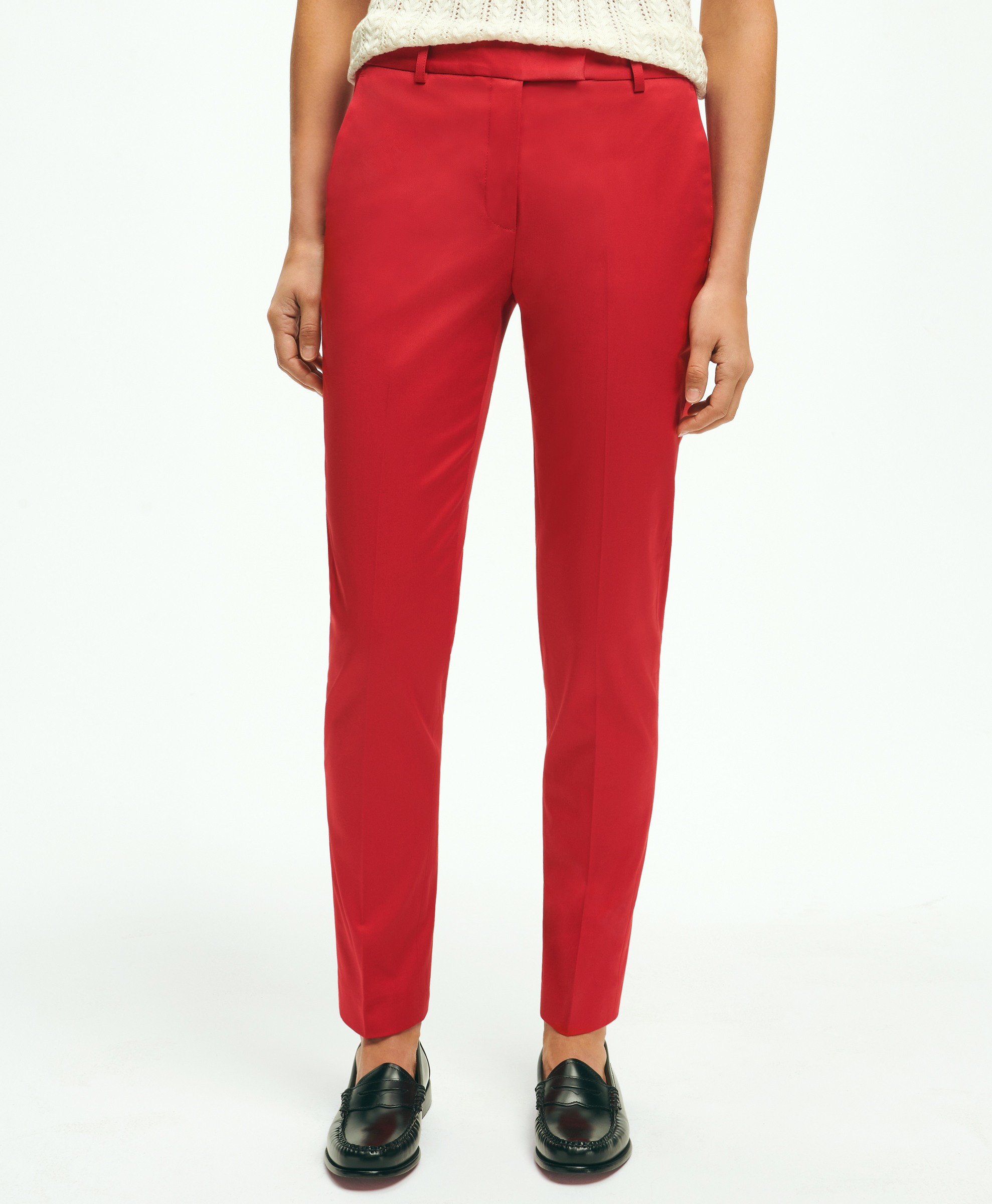Cotton Sateen Pants | Brooks Brothers India Website