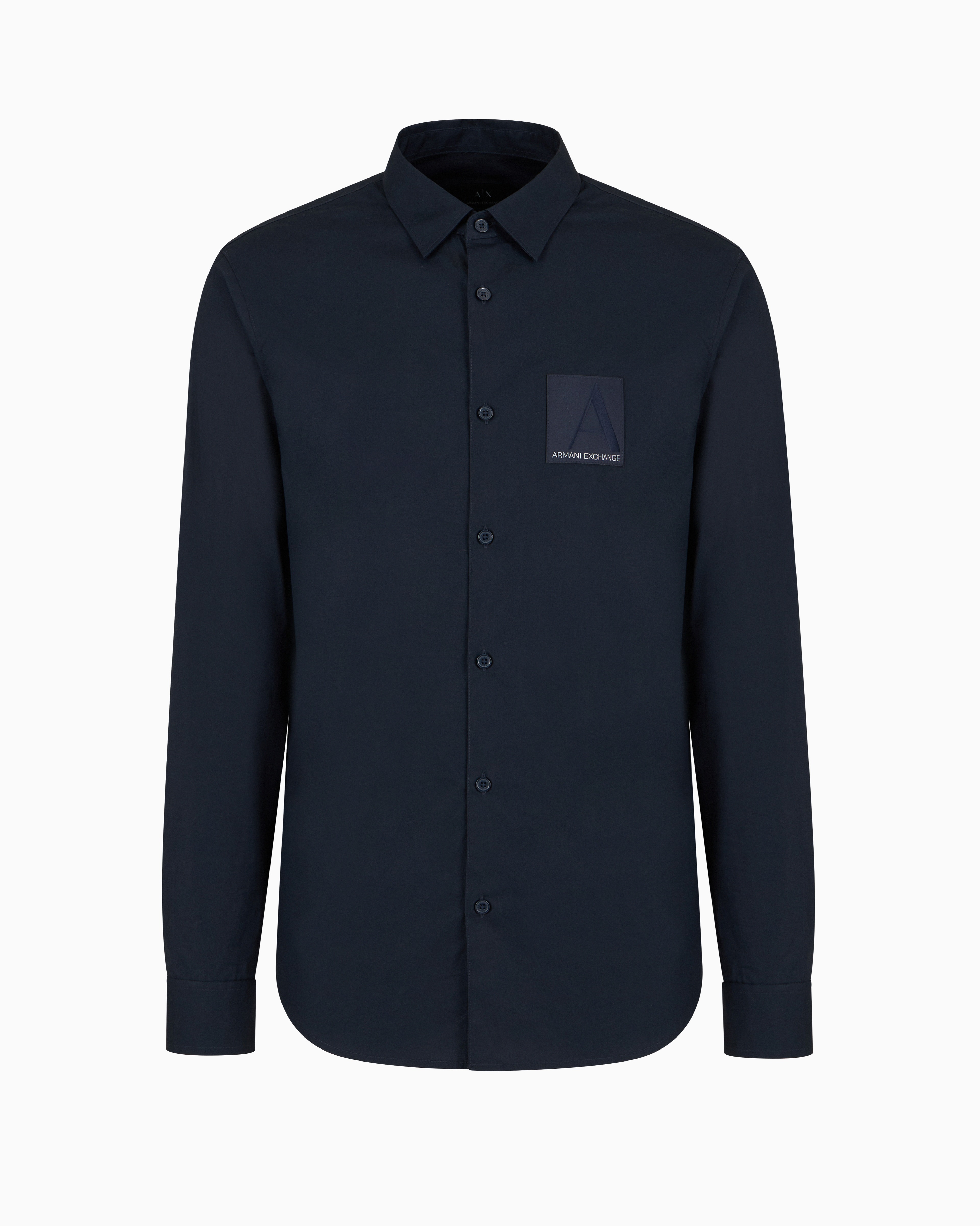 A Line Regular Fit Navy Shirt