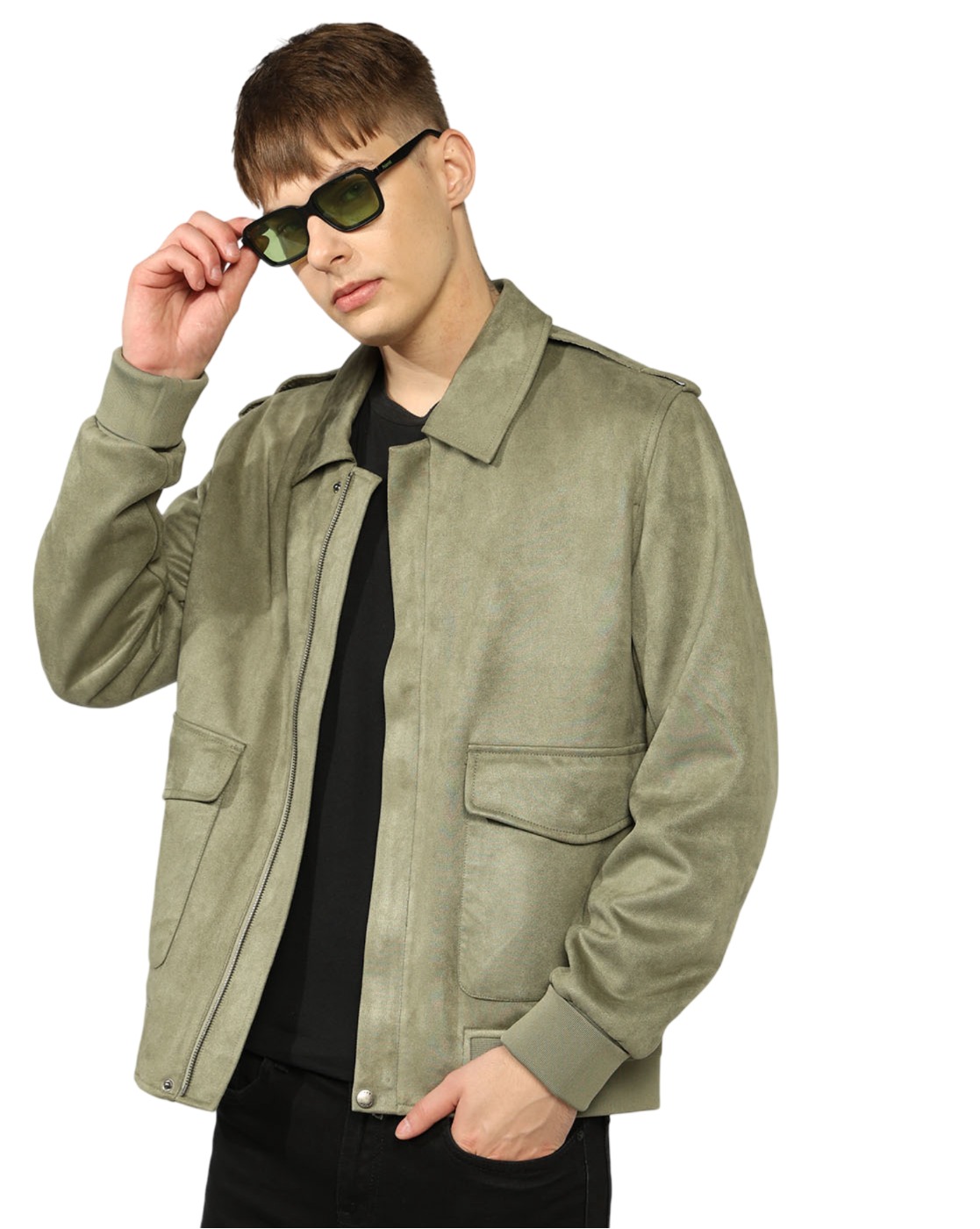 Retro Look Suede Jacket