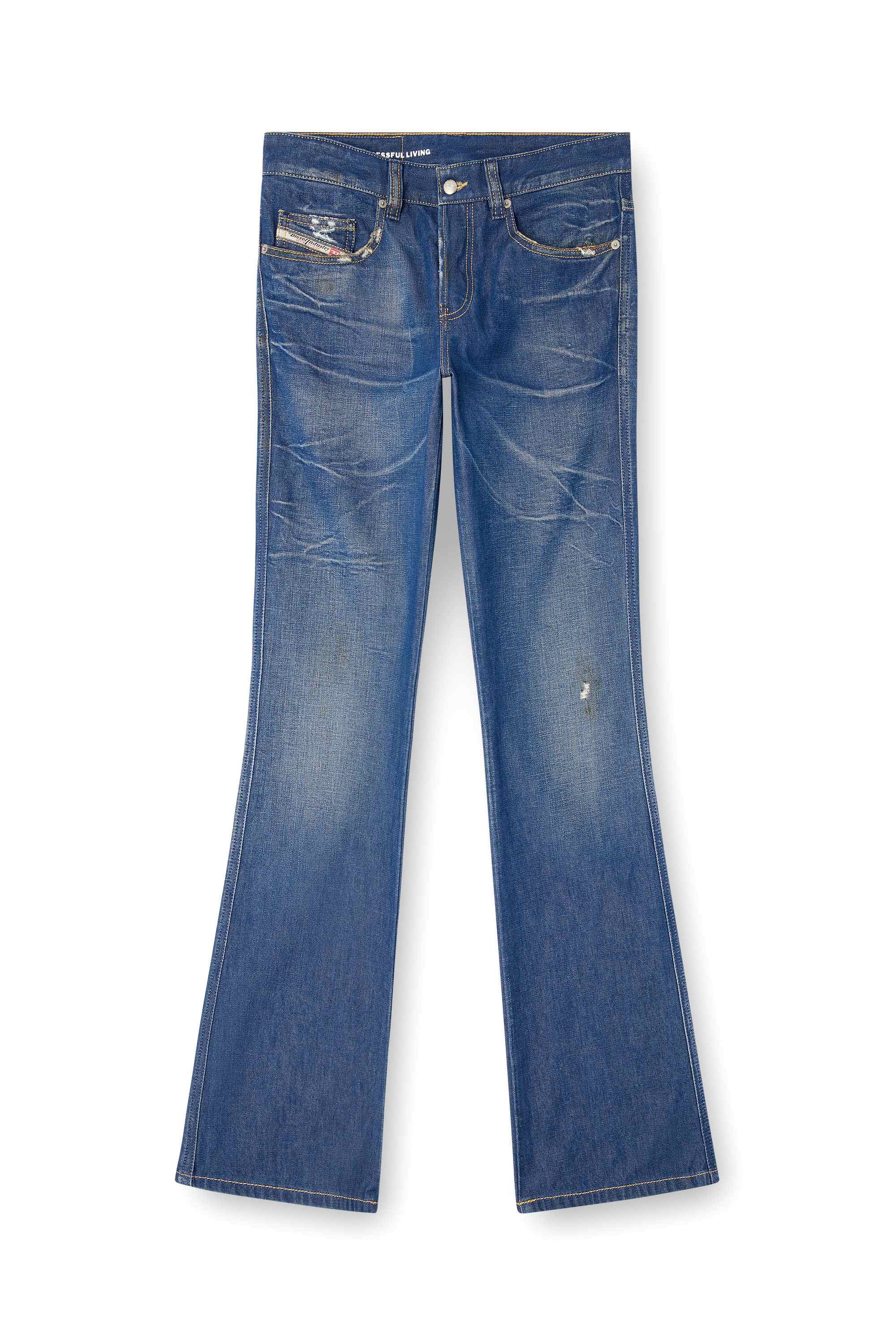 Dark Blue Bootcut Jeans - 1998 D-Buck