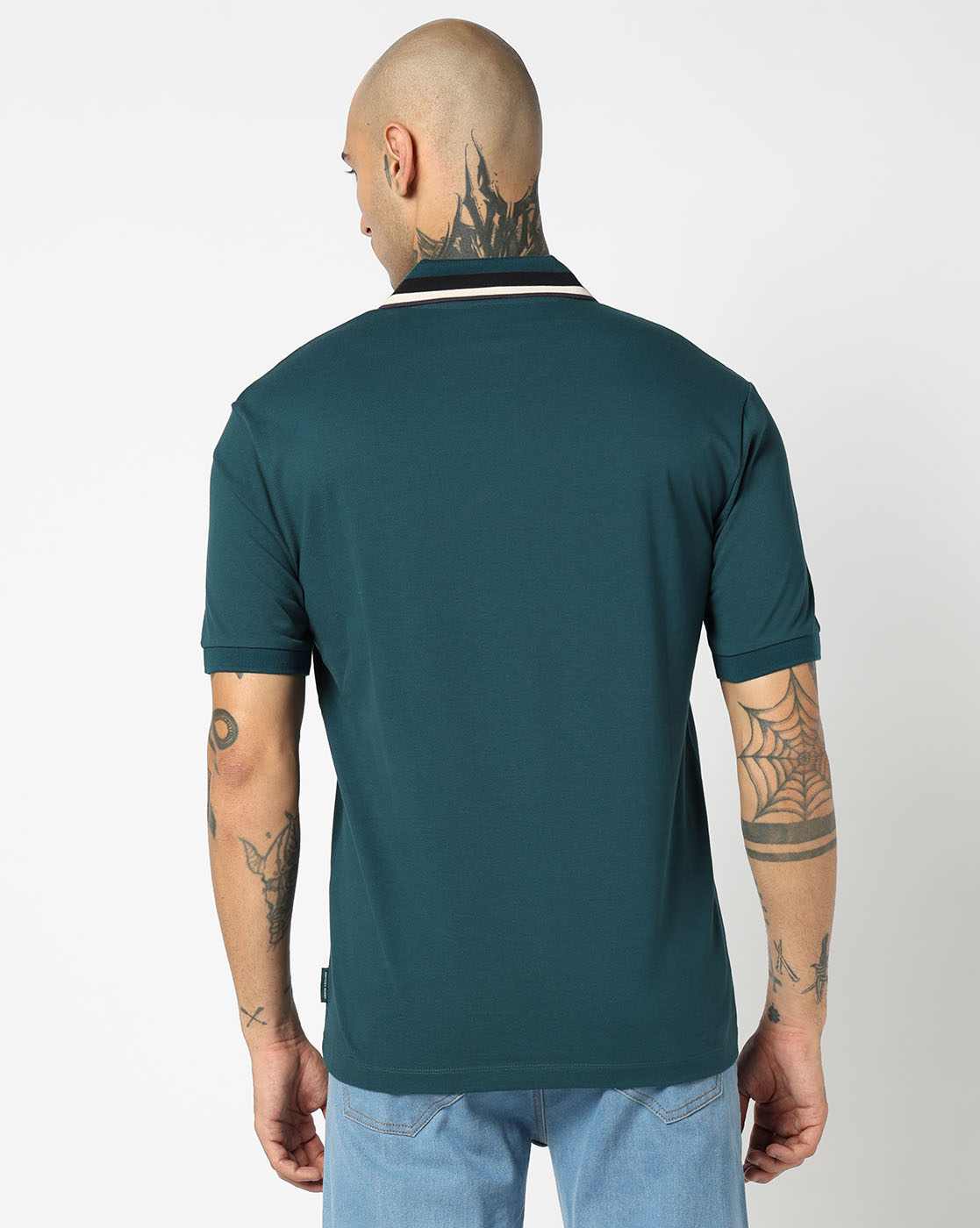 Men Blue Urban Expedition Regular Fit Polos