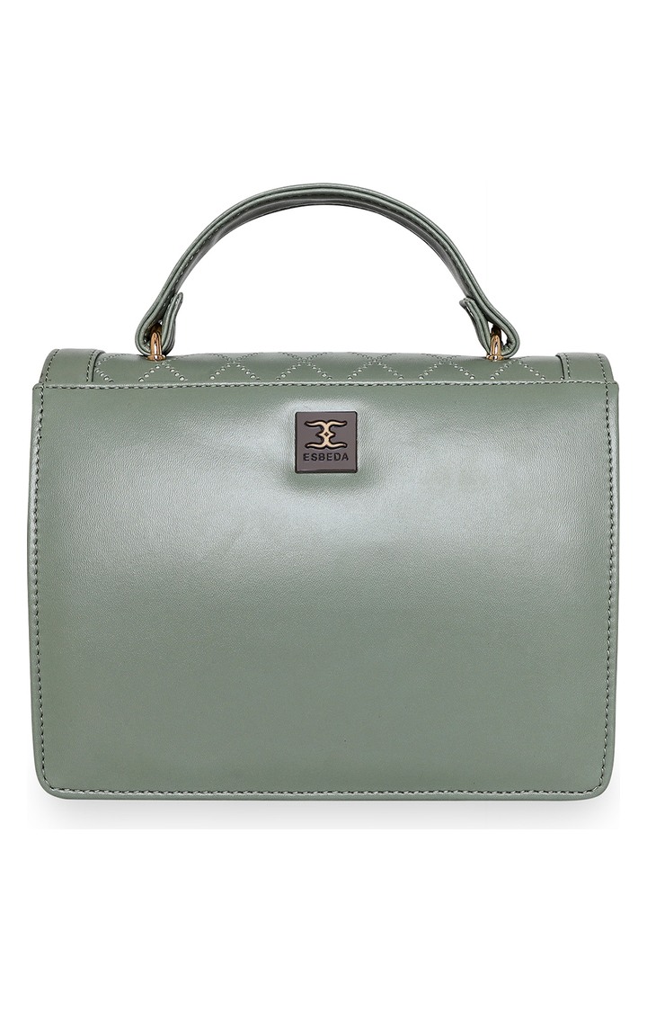 Olive Green Solid Handbags