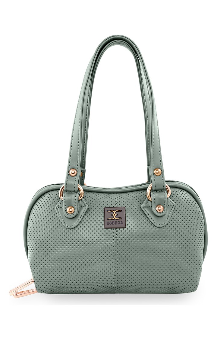 Olive Green Solid Handbags