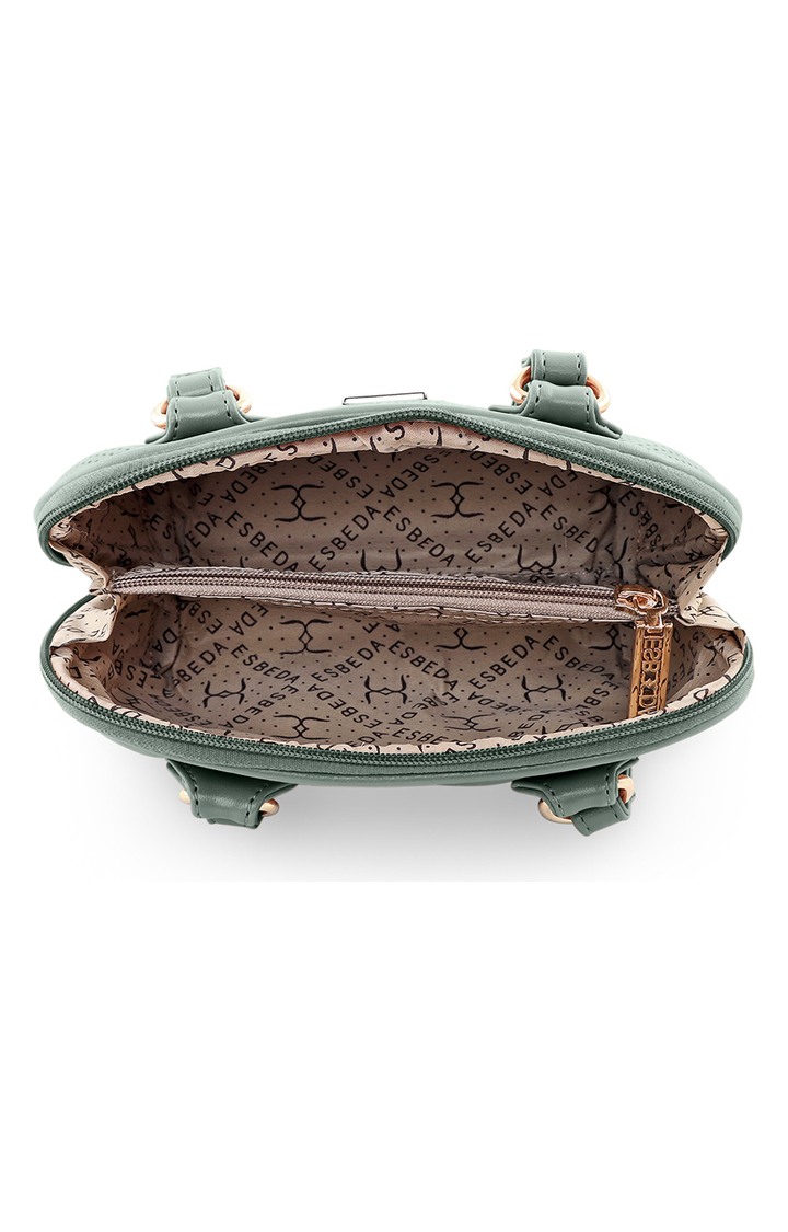 Olive Green Solid Handbags