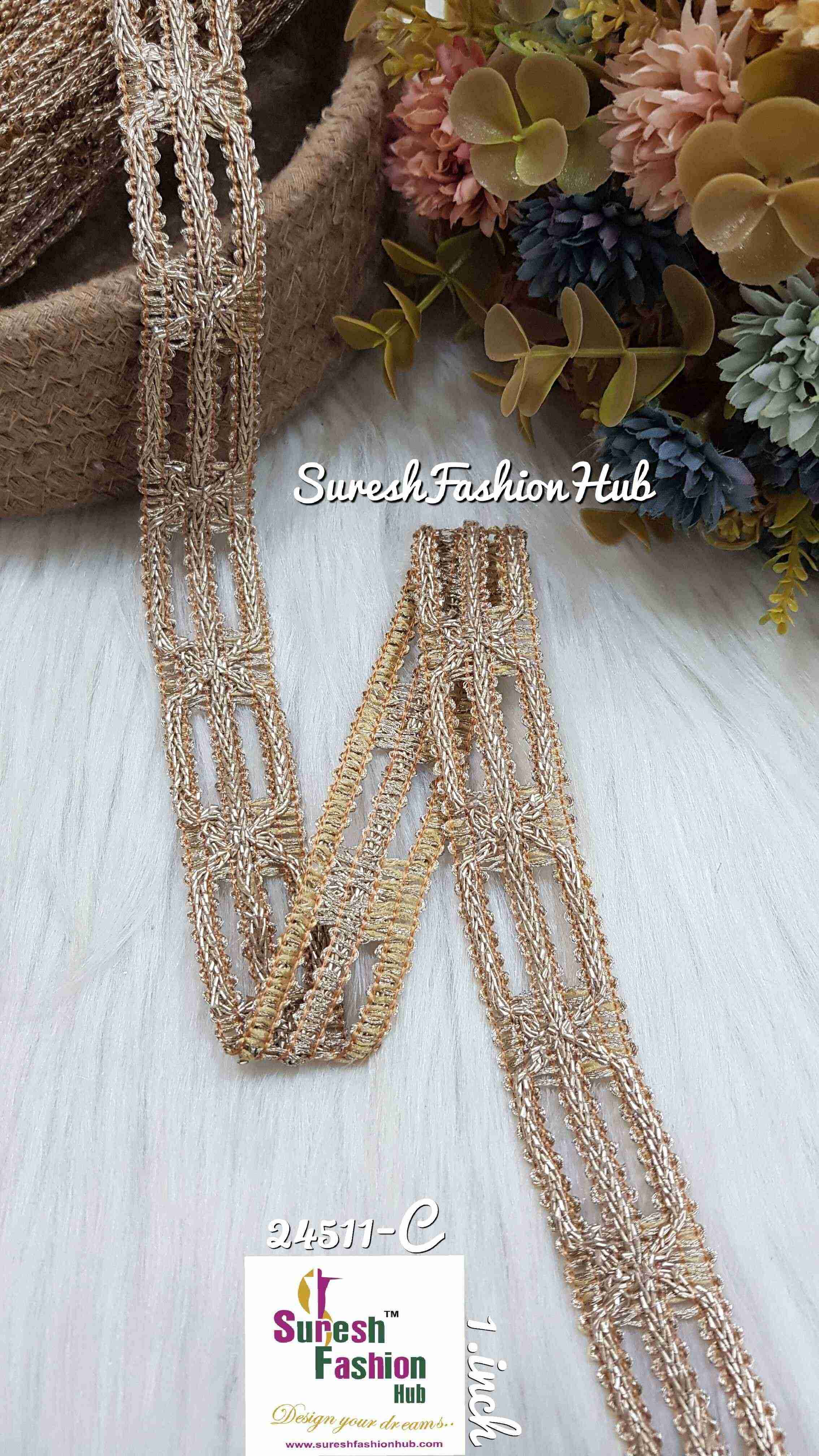 Pearl Crystal Crochet Lace