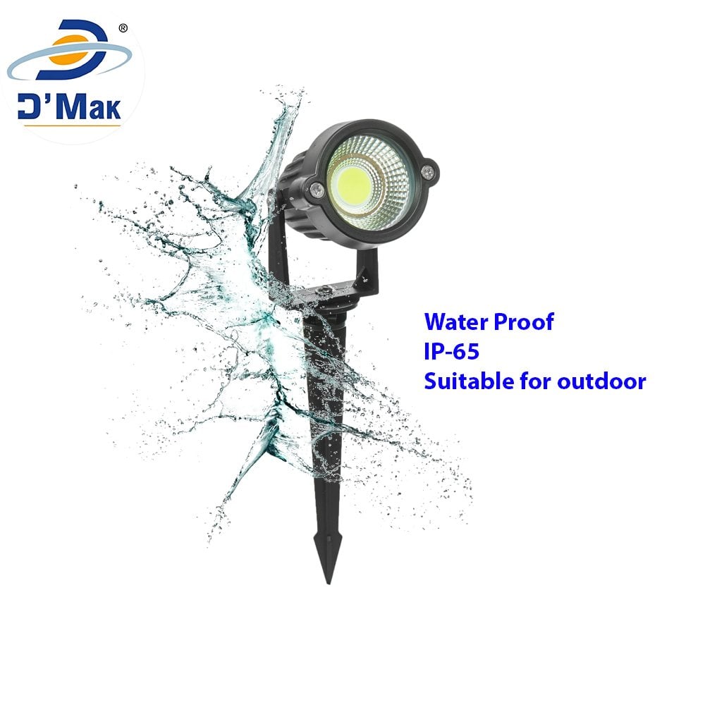 5 Watt LED White Color Spike Garden Light For Outdoor Purposes Pack Of 2