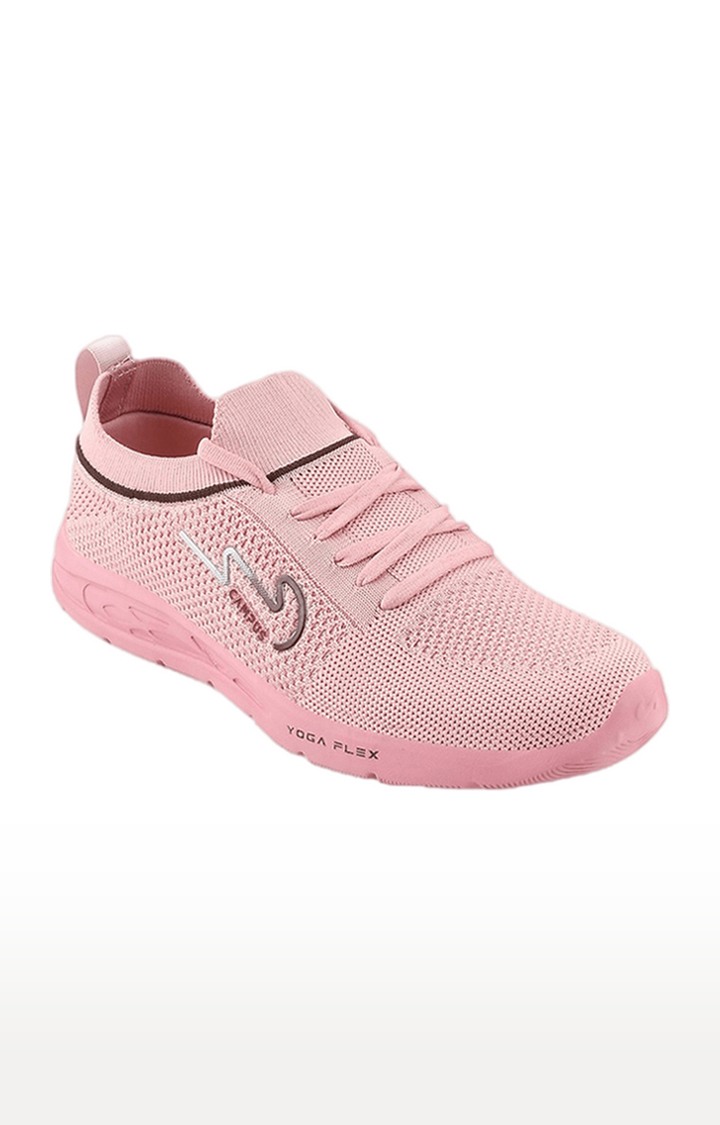 Women's Pink Mesh Running Shoes