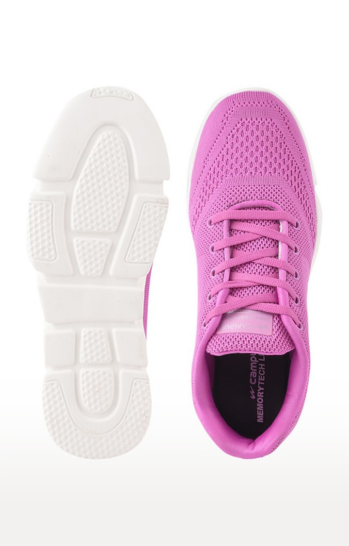 Women's Pink Mesh Running Shoes