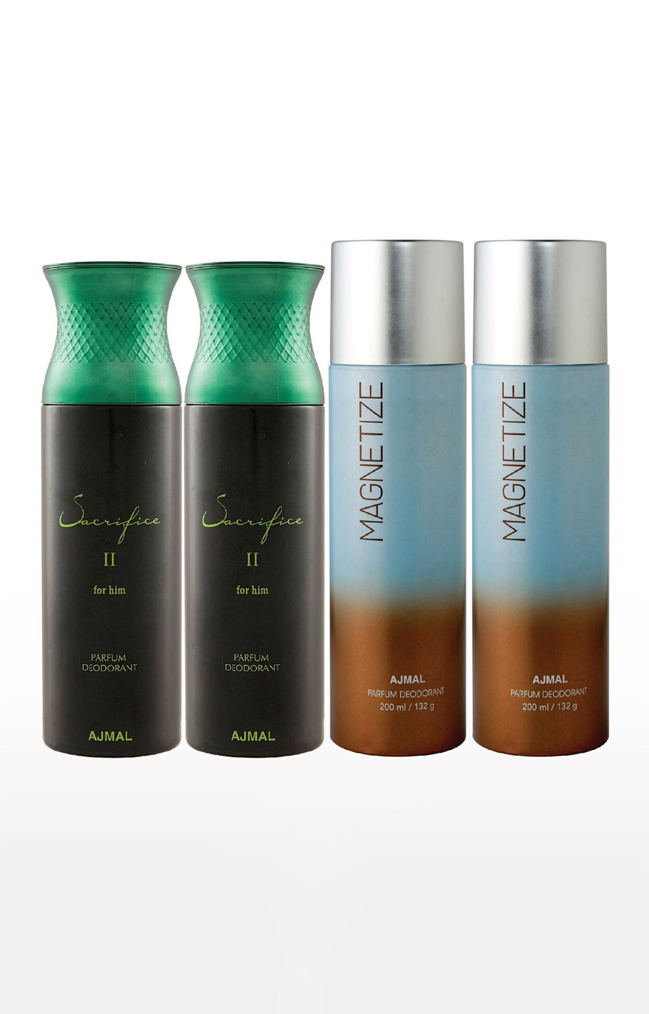 Ajmal 2 Sacrifice II for Him for Men and 2 Magnetize for Men & Women ...