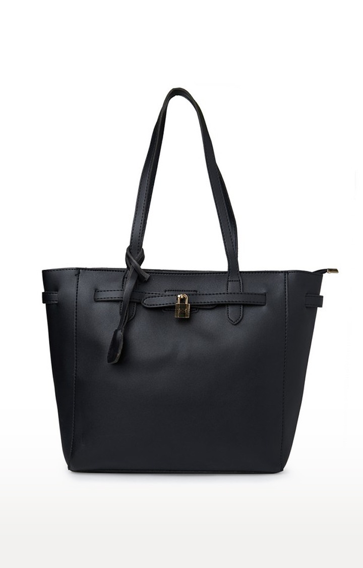 Globus Black Shopper Bag