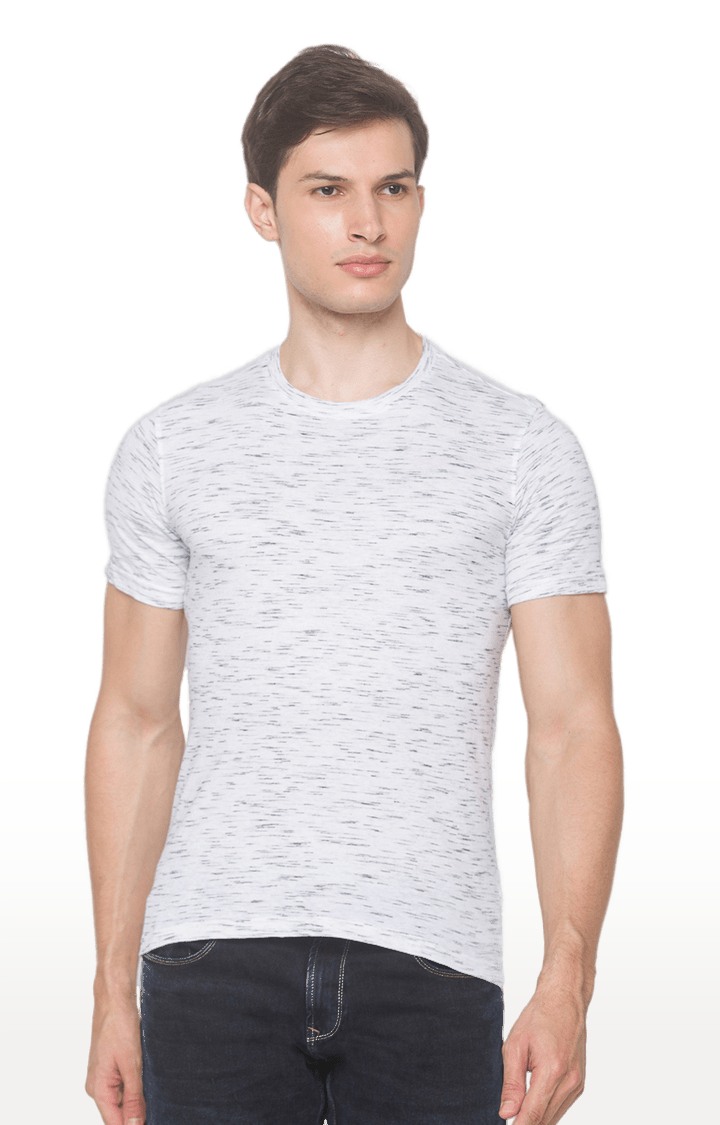 White Textured T-Shirt