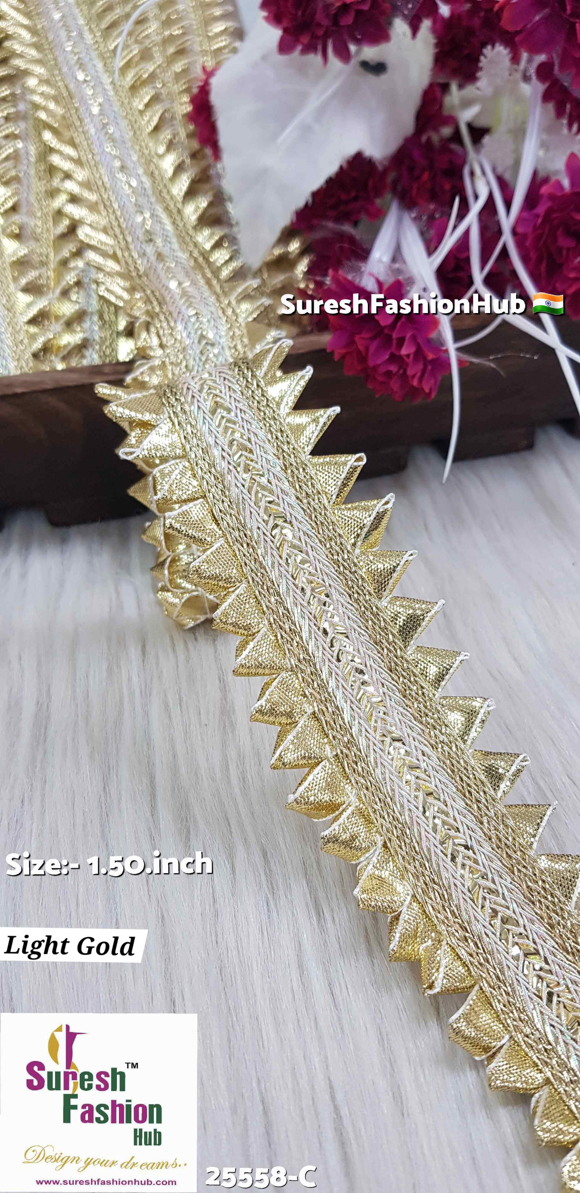 Elegant Samosa Light Golden Lace