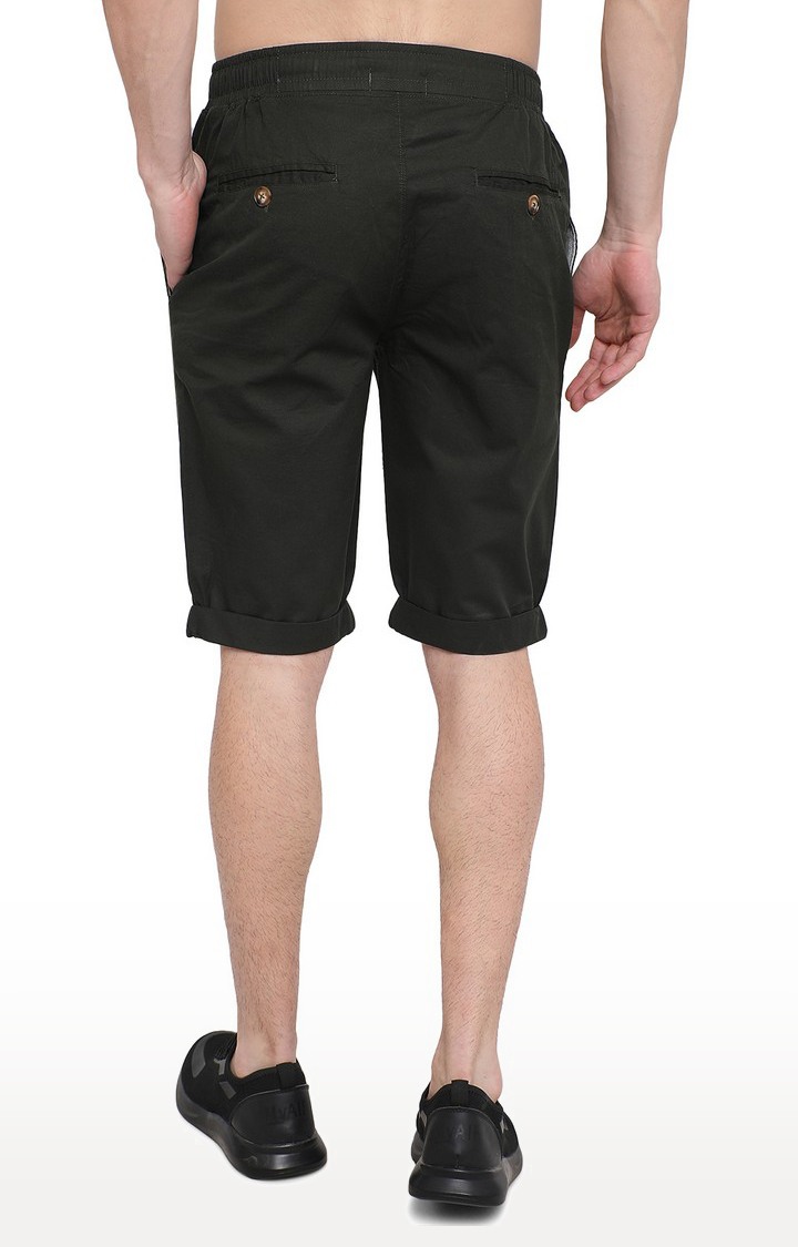 JB-CAP-028/A SYCAMORE Men's Green Cotton Solid 3/4ths