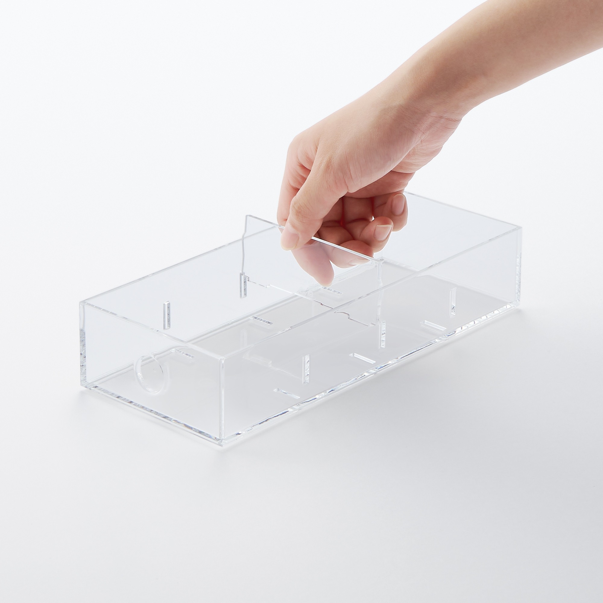 P) Acrylic storage box 6 drawers / Partition