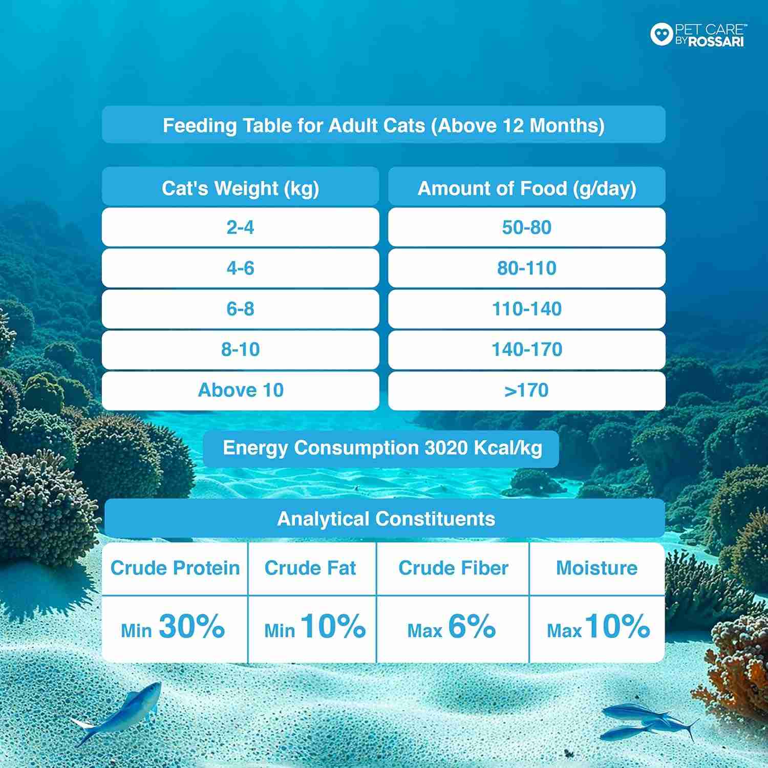 Top tail Ocean Fish Dry Food for Adult Cat