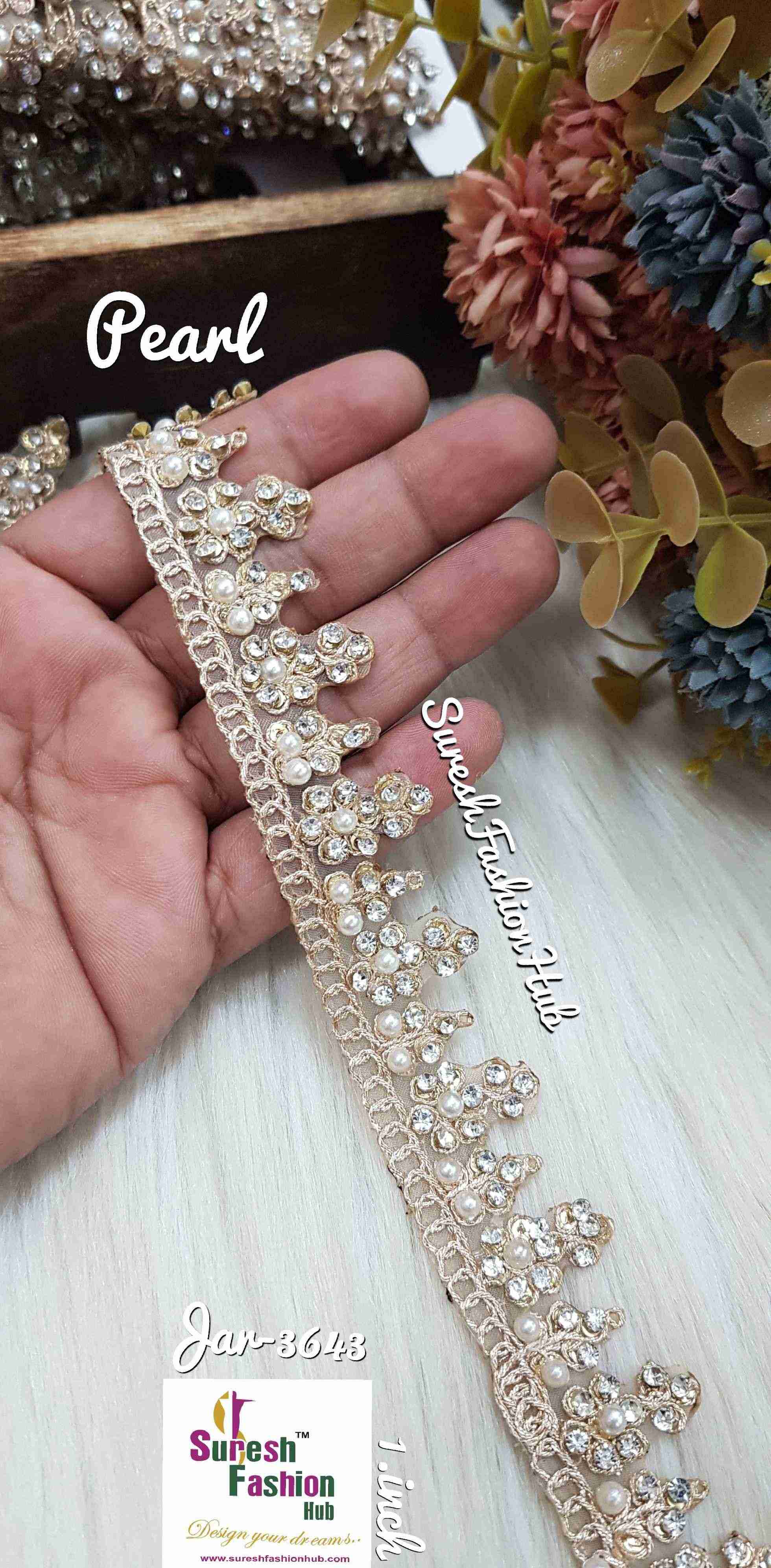 Pearl Gold Radiant Sparkle Pearl Trim